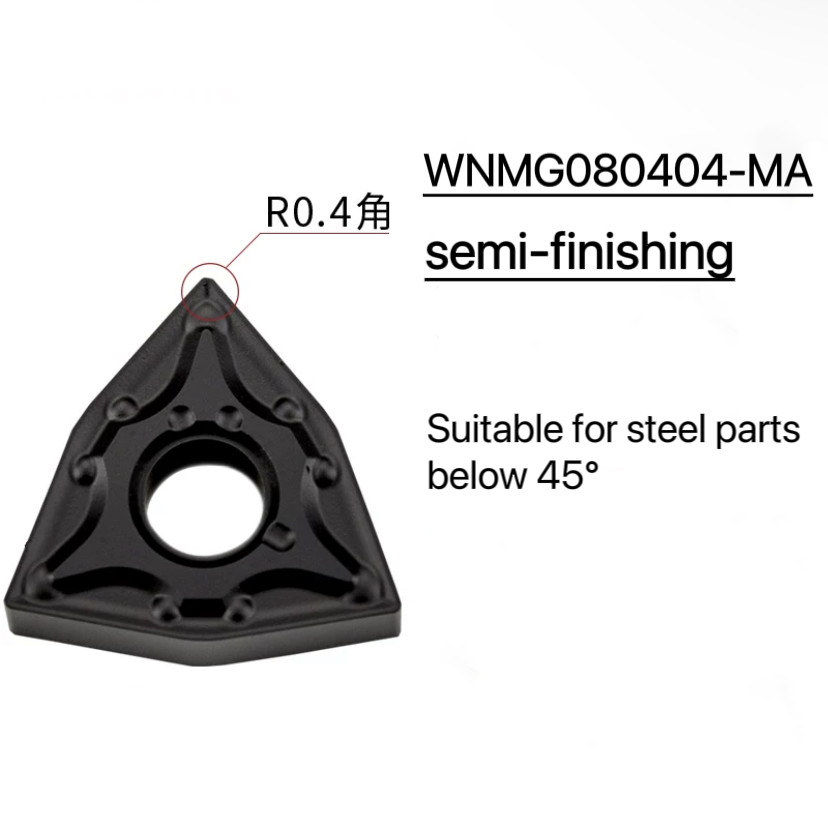 Wnmg080404-Ma Lưỡi máy quay Peach bên ngoài CNC Blade inserts indexable ...